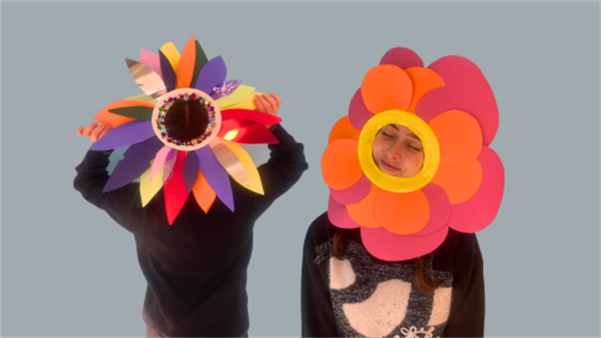Flower masks and party hats - Moreton Bay Galleries & Museums